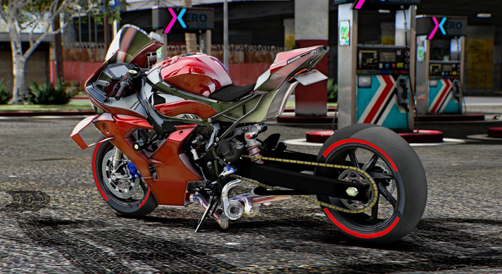 BMW M1000RR Stretched Twin Turbo with Custom Exhausts – HuryStore