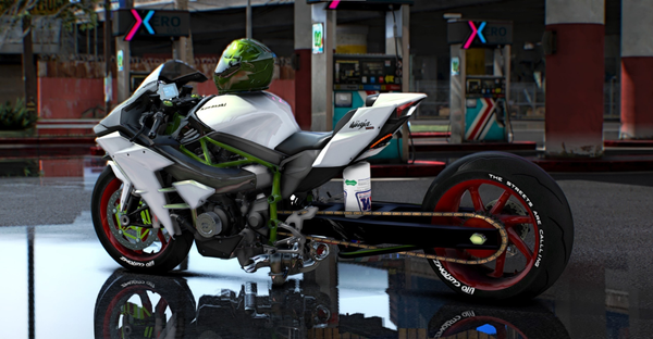 Kawasaki Ninja H2R Carbon Twin Turbo Drag – HuryStore